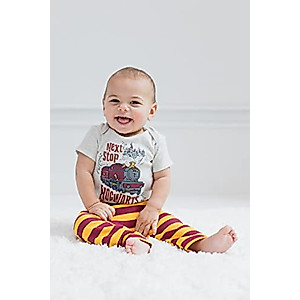 Harry Potter Infant Baby Boys Fleece Pullover Hoodie Bodysuit and Pants 3 Piece Outfit Set Maroon 18 Months