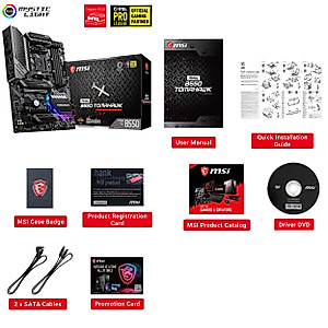 MSI MAG Tomahawk AMD B550 Socket AM4 ATX DDR4-SDRAM Motherboard