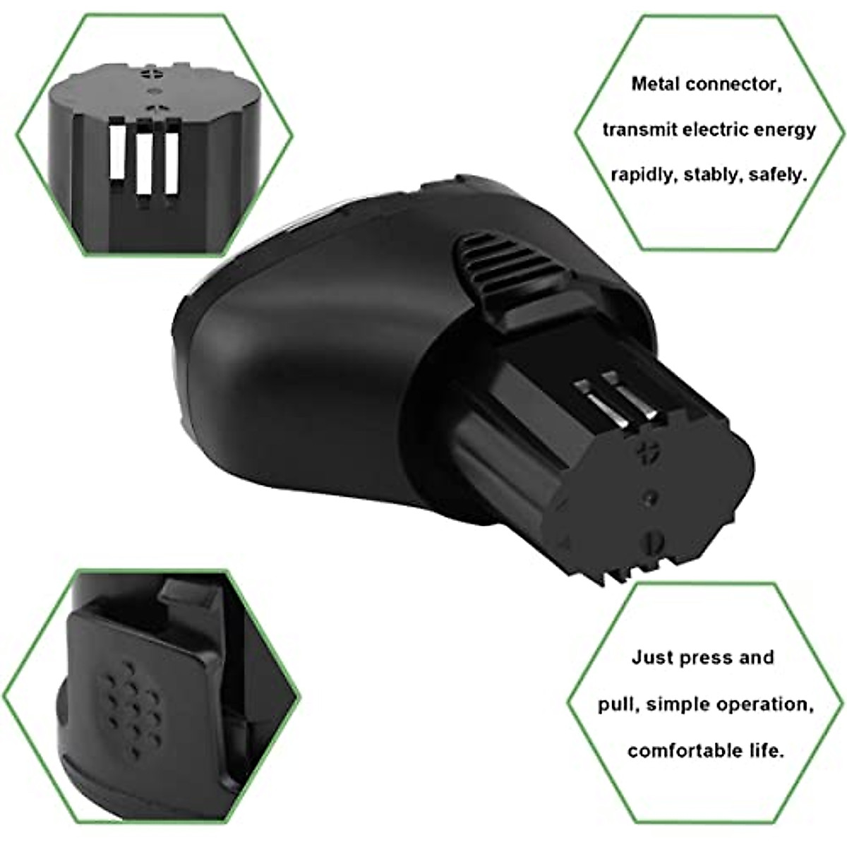 Hanaix 10.8V 3.0Ah Battery Compatible with Dremel 855-02 855-01 8000-01 8001-01 8001-02 Li-ion Replacement for Dremel 10.8v Battery