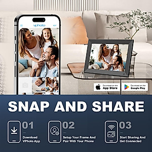 Arktronic 10.1 Inch WiFi Digital Picture Frame 32GB, Smart Digital Photo Frame with HD IPS Touch Screen, Easy to use, Instantly Share Photos/Videos via App or Email, Gift for Grandparents