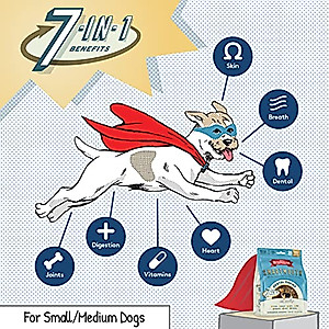 The Missing Link Smartmouth Vet Developed Dental Chew Treats, 7-in-1 Benefits: Healthy Teeth & Gums, Breath, Skin, Joints, Digestion, Heart, Immune System – Small/Medium 15-50lb Dogs, 28 Ct