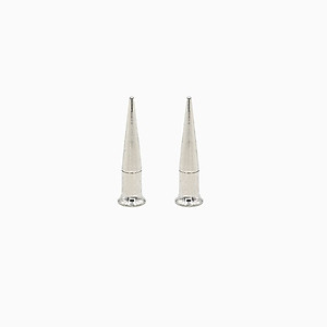 NewZenro Fashion Spike Ear 2 Stretching Tapers Plugs 316 Surgical Stainless Steel Ear Tunnels Plugs Expander Gauges Stretcher Earrings Screw On Piercing Body Jewelry Personalized Gifts (9/16"(14mm))