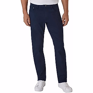 IZOD Mens Mid-Weight Comfort Stretch Knit Denim 5 Pocket Pant (as1, Waist_Inseam, Numeric_34, Numeric_32, Blue)