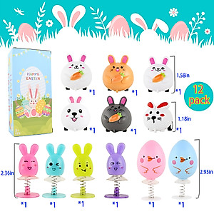 Small Pull Back Toy Cars Set,12 PCS Mini Racing Vehicles for Holiday Birthday Party Favors,Goodie bag Stuffers,Classroom Prizes,Bulk Toys for Kids (Easter Bunny Rabbit Egg Basket Stuffers,Pop Up Toys)