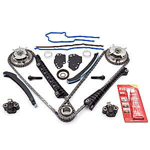 NMN Precision Camshaft Timing Chain Kit 3R2Z-6A257-DA Compatible with Ford & Lincoln Vehicles - 5.4L 24 Valve Triton Expedition, F-150, F-250, F-350 Super Duty, Mark LT, Navigator, FT54XLB06