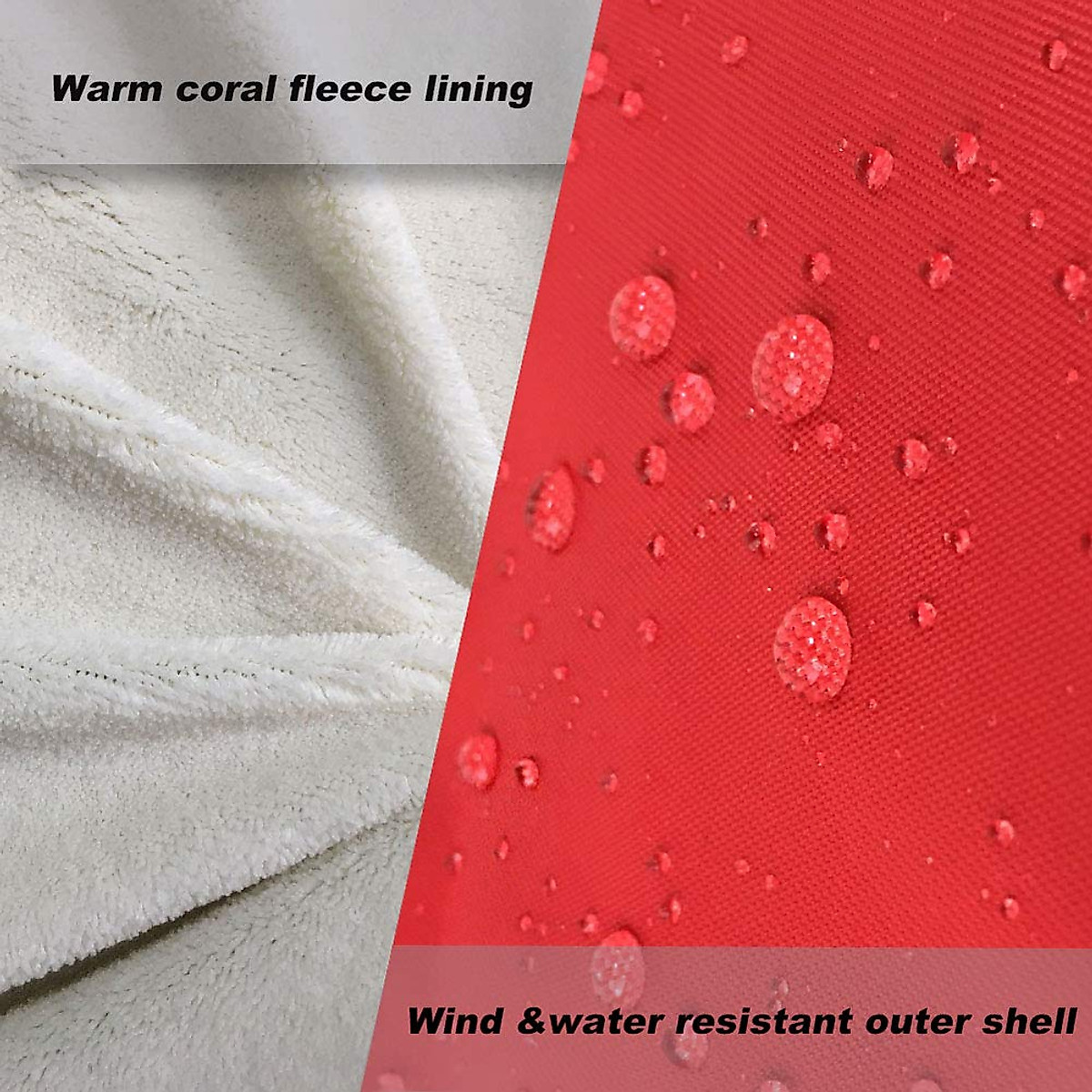 CozyMe Universal Winter Stroller Footmuff,Waterproof Toddler Travel Gear Sleeping Bag, Anti-Slip,Length Extendable,Multifunction Use Bunting Bag for 6-36M,Red