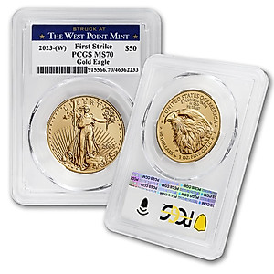 2023 (W) 1 oz American Gold Eagle Bullion Coin MS-70 (First Strike - Struck at The West Point Mint) 22K $50 PCGS MS70
