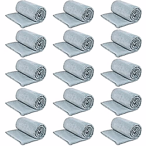 EIUE 15 Pack of Bulk Fleece Throw Blankets,Wholesale Ultra Soft Cozy Blanket for Home Decor,Wedding Favors and Charitable Donation