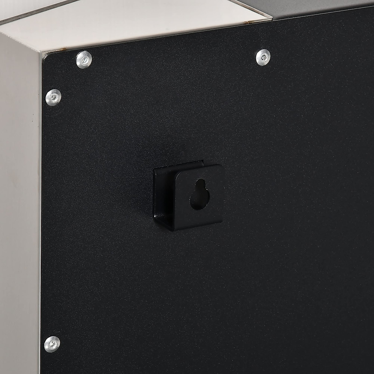 HOMCOM Ethanol Fireplace, 28.25" Wall-Mount 0.2 Gal Stainless Steel 215 Sq. Ft., Burns up to 1 Hour, Silver/Black