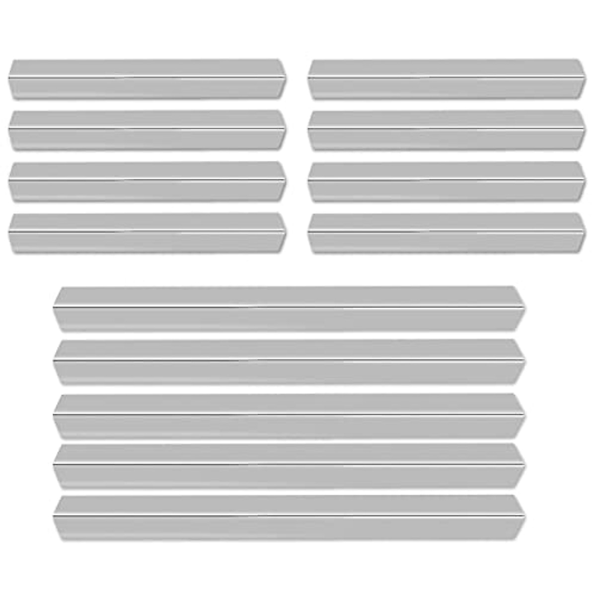 Htanch SG538 (13-Pack) Stainless Steel Flavorizer Bars Replacement for Weber 7538 9813 Weber Genesis 1000-5500, Platinum I & II Gas Grills