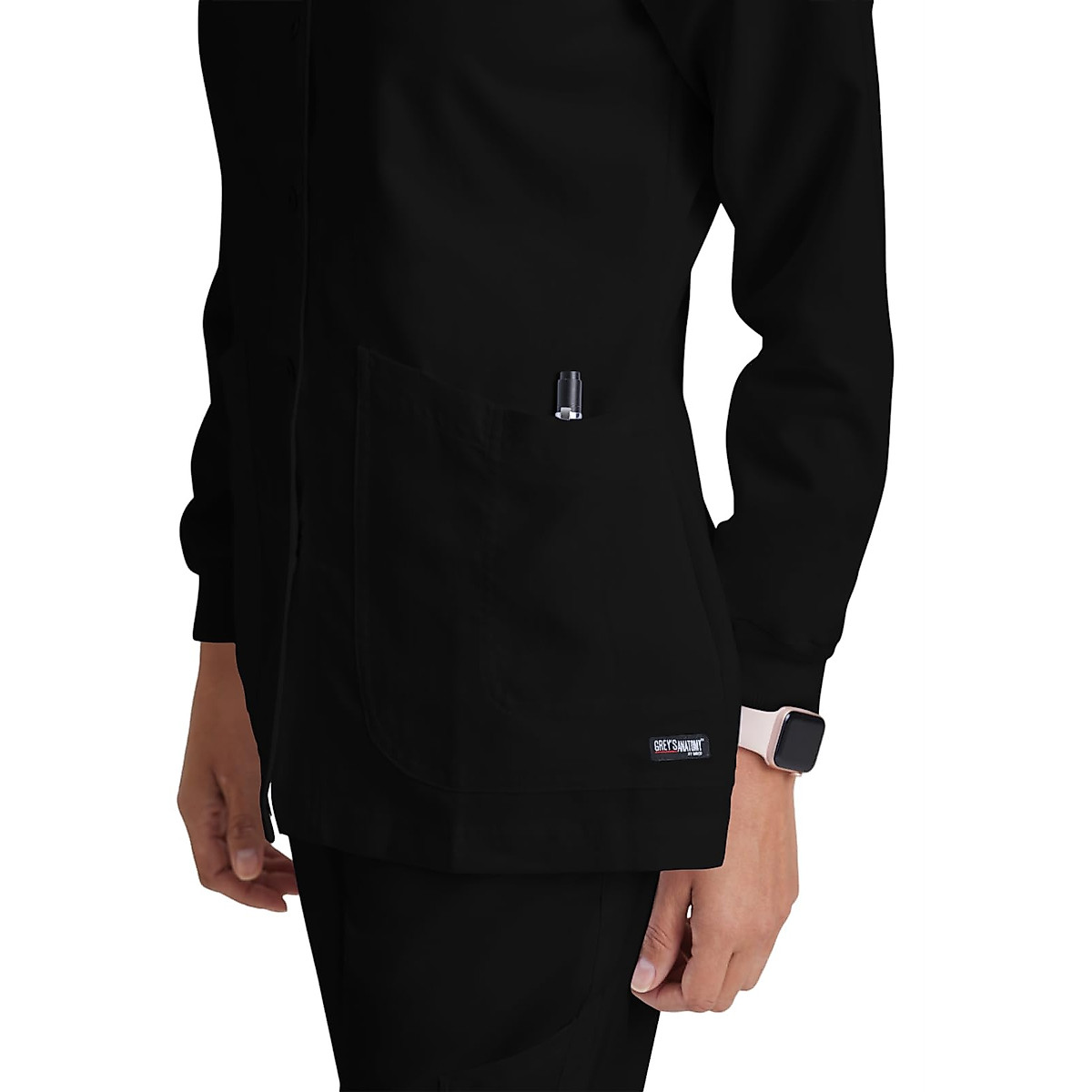 BARCO 4450 Women's Junior 4 Pkt Round Warm Up (Black, Large)