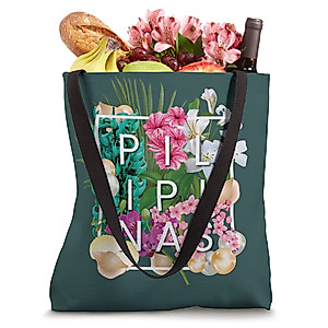 Flowers of Philippines, Pilipinas Word Art - Filipino Pride Tote Bag