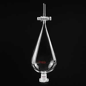 QWORK 1000ml Separating Funnel with 24/29 Joints and PTFE Plug