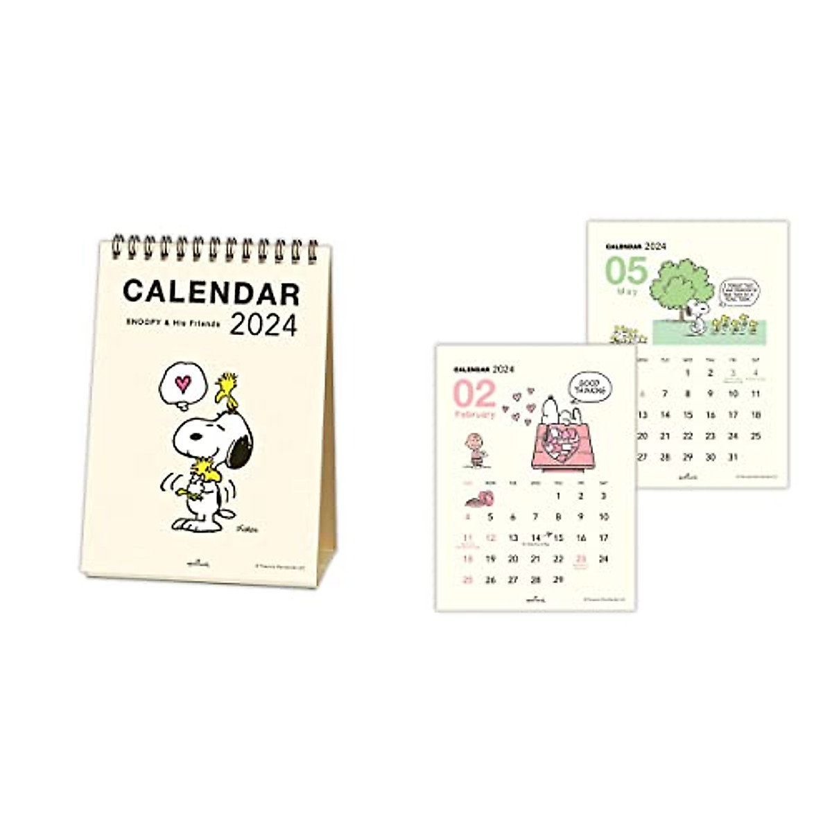 Hallmark 824-389 Japan Hallmark Snoopy 2024 Calendar Desktop Vertical