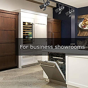 J.LUMI TRK9000 Theater Track Lighting Head, Stage Light with Barn Door Flippers, Black Frost Paint Finish, Vintage Modern Industrial, Uses PAR30, A19 or ST64 Bulb with E26 Base (Bulb not Included)