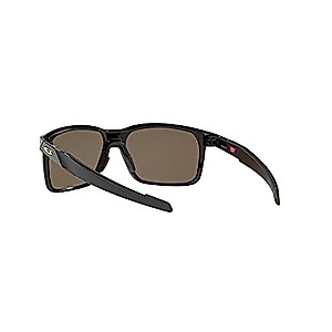 Oakley Men's OO9460 Portal X Rectangular Sunglasses, Polished Black/Prizm 24K Polarized, 59 mm