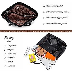 Montana West Wrangler Large Tote Bags Vegan Leather Concealed Carry Purses Hobo Bags Women Shoulder Handbags, B2B-WG37-H8317BK