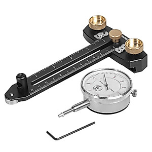 TOOLCOOL Table Saw Alignment Gauge Calibrator Dial Indicator Thin Rip Jig Table Saw Jig Guide Woodworking Tool Table Saw Accessories for Repeat Narrow Strip Cuts