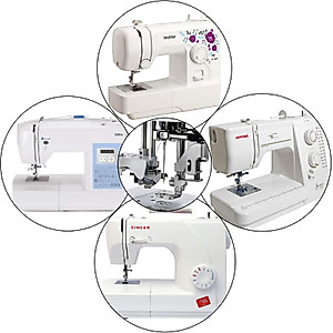 40 Pcs Embroidery Sewing Machine Needles Size 75/11 90/14 100/16 HAx1 Sewing Needles by STARVAST for Brother Singer Sewing Machine (4 Pack of 10 Needles)