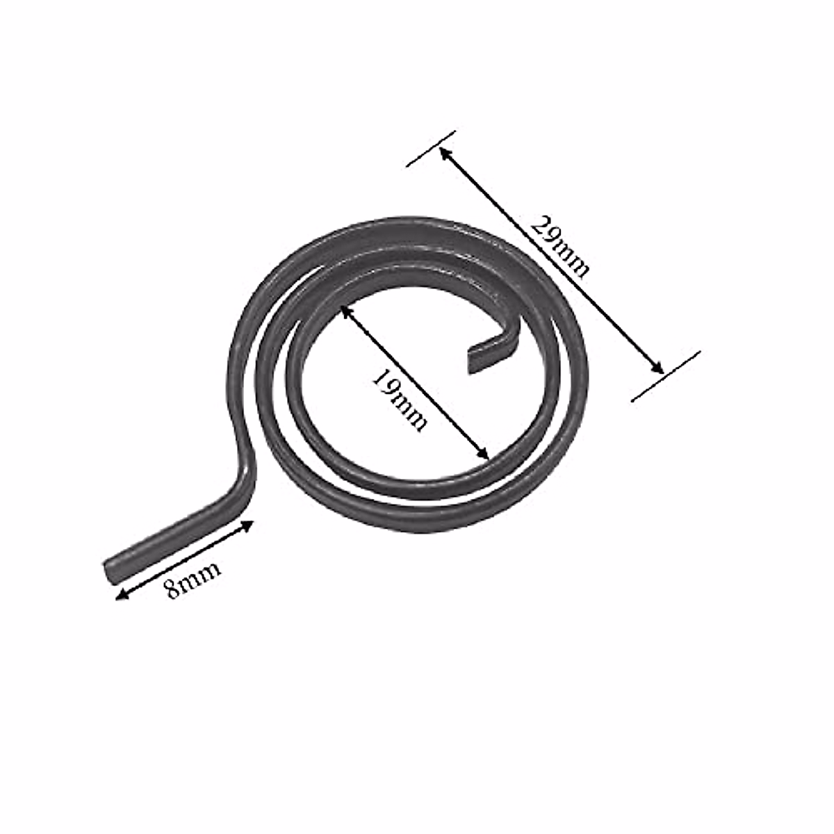 Flylock 5Pcs 2.5 Turn Replacement Spring for The Door Handle,Turning Lever Door Handles Lock Internal Repair Replacement