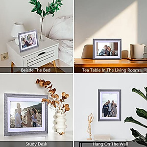 Loamars Smart Digital Picture Frame WiFi: 10.1 Inch HD 1280x800 IPS Touch Screen Display 16GB Storage SD Slot Auto-Rotate Share Photos and Videos with Family and Friends from APP/Network Cloud