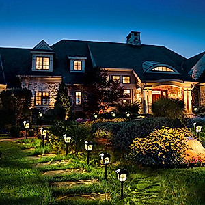 6 Pack Solar Lights Outdoor Garden, Solar Pathway Landscape Lights Supper Bright Waterproof and Corrosion-Resistant, Powered Solar Outdoor Lights for Yard Patio Walkway Driveway Sidewalk Lawn Décor