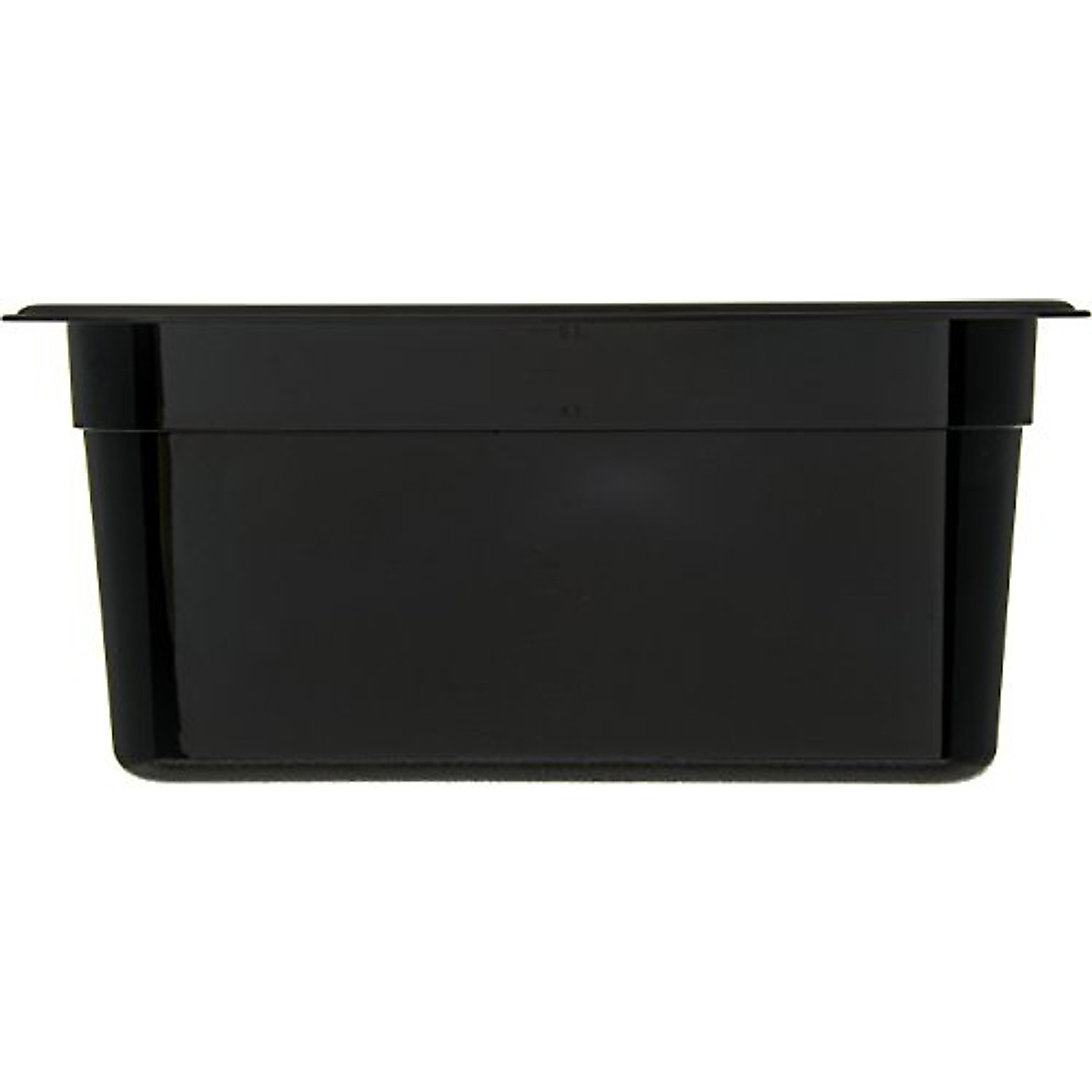 Carlisle FoodService Products Plastic Food Pan 1/3 Size 6 Inches Deep Black