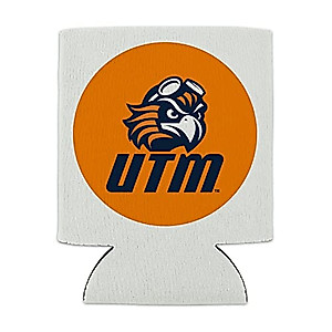 University of Tennessee Martin Secondary Logo Can Cooler - Drink Sleeve Hugger Collapsible Insulator - Beverage Insulated Holder