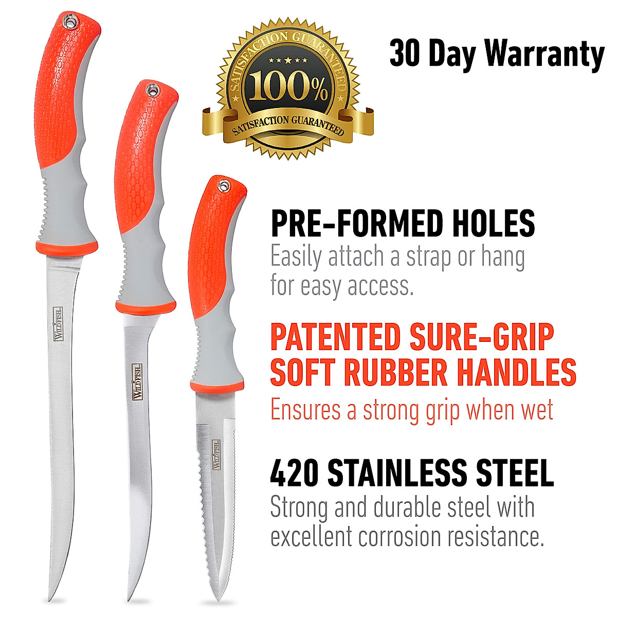 Wild Fish 6-peice Fish Fillet Set, Multipurpose Set Ideal for Cleaning Fish and Many Other Kitchen Tasks