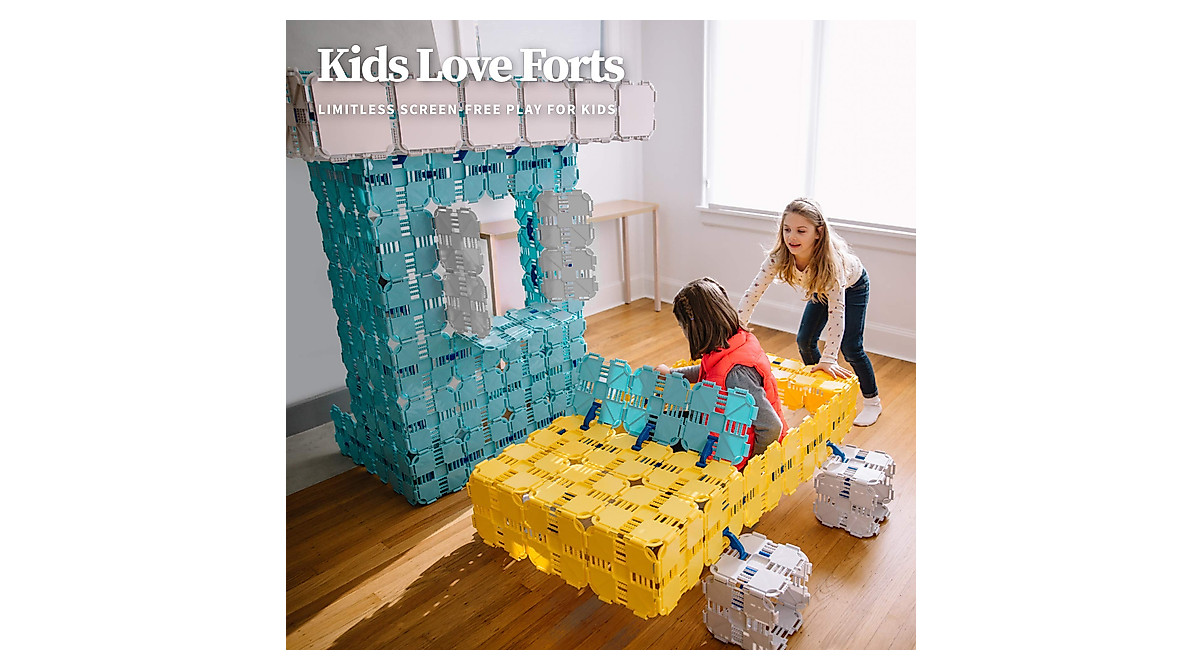 Fort Boards 90-Piece Building Kit for Kids Fun