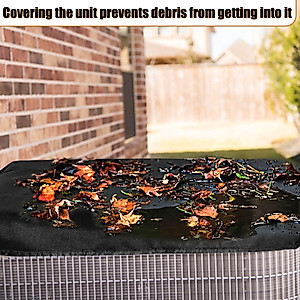 Svepndic Winter Air Conditioner Covers for Outside Units,36x36 Waterproof Central Cover,Sturdy Covers AC Defender Full Winter AC Unit Covers Outdoor,Condenser Heat Pump Cover