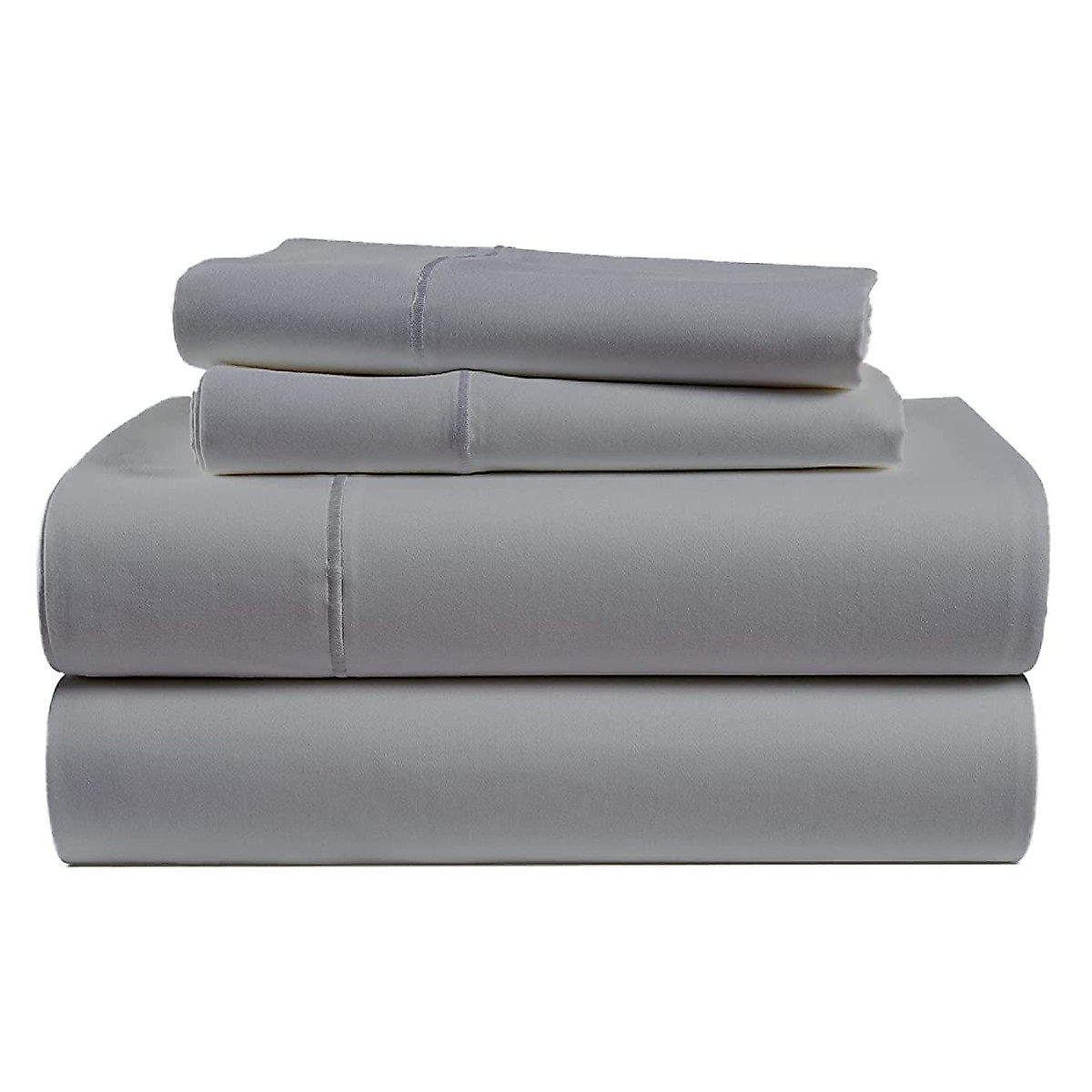 Luxora Bedding Heavy Wight 100% Egyptian Cotton, 1000 Thread Count Sheet Set Full Size Silver Bed Sheets,8 Inches Deep Pocket