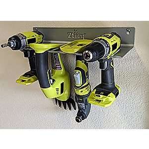 Ztorq Cordless Drill Tool Organizer - Drill Holder Storage Wall Mount Rack to optimize Garage Organization and Power Tool Storage