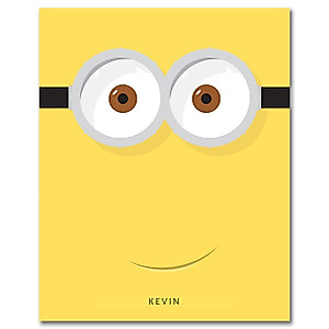 BigWig Prints Minions Poster - Minion Bedroom Decor, Despicable Me Wall Art, Despicable Me Party Decorations, Kids Movie Posters, Wall Decor Artwork for Kids Room - Unframed Set of 4 (8x10)
