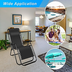 Universal Zero Gravity Chair Repair Cord Kit, 4 Pack Replacement Elastic Cords Repair Tool Kit for Repairing Zero Gravity Chair, Recliners (Silver)