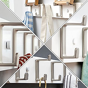 Cabilock Hat Hanger 1 Set Towel Bedroom Hanging Hangers Hat Khaki for Use Rack Duty White Wall Hanger Bathroom Heavy Key Kitchen Self Coat Wooden Hook Clothes Dorm Hooks Mounted Ceiling Ceiling Hook