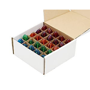 Creative Hobbies® Box of 25 Colored Light Bulbs, Random Blinking, 7 Watt, C7 Candelabra Base -Great for Night Lights and Christmas Strings