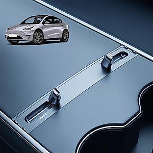 ROADRESS Tesla USB Hub for Model 3 Model Y 2021 2022 2023 Center Consoles with Dual Retractable Charging Cable, Lightning Cable Fast Charging Up to 27W