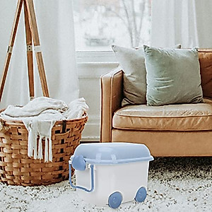 Cabilock Storage Basket Cube Storage Box Box with Wheel Box Chest with Wheel Rolling Storage Box with Wheels Stackable Storage Chest