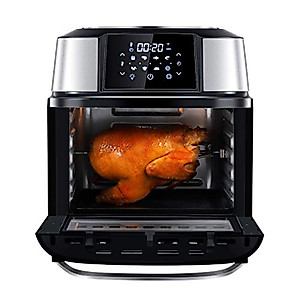 GoWISE USA 17-Quart Air Fryer & Food Dehydrator - 5 Drying Trays plus 6 Additional Accessories - Perfect for Drying Beef Jerky, Herbs, Fruit, Vegetables, Dog Treats