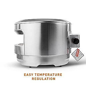 Solo Stove Gas Burner for Pi Pizza Oven | Propane Burner for Outdoor Cooking, Accessory for Solo Stove Pi Outdoor Pizza Oven, Stainless Steel, L: 15.5in x W: 6.75in x H: 5.875in, 5.2lbs