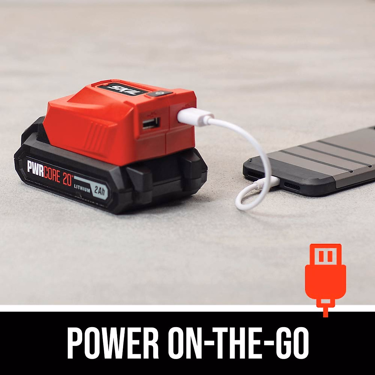 SKIL PWR CORE 20 Brushless 20V 6-1/2'' Circular Saw Kit, Includes 4.0 Ah Battery, PWR ASSIST UBS Adapter AND PWR JUMP Chargers - CR5413-1A