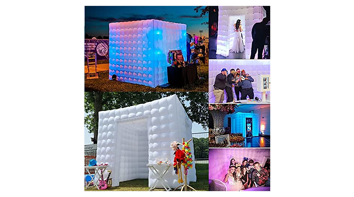 Portable LED Inflatable Photo Booth for Events - 16 Colors