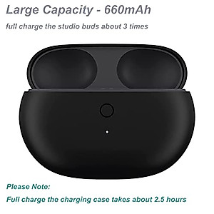 Heyeke Charging Case Compatible with Beats Studio Buds, Replacement USB-C Charger Case Dock Cradle for Beats Studio Buds Wireless Earbuds (Black)