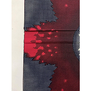 African Guaranteed Wax Block Prints Fabric/African Ankara Wrapper Fabric Wax Fabrics /-Sell by 6 Yards-100% Cotton-for Dresses-Red, Dark-blue, Brown, White, Cream