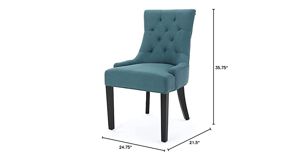 Hayden Dark Teal Dining Chairs Set - Contemporary Comfort