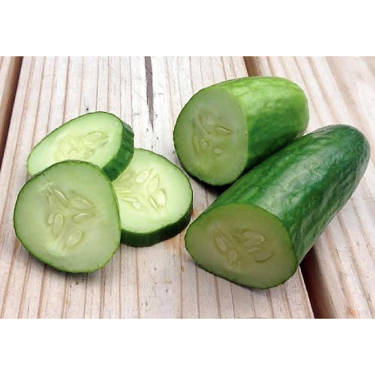 Grown in USA! 30+ Muncher Burpless Sweet Cucumber Seeds, Heirloom Non-GMO, Non-Bitter and Acid Free, Crispy and Sweet, Fragrant and Delicious, Cucumis sativus