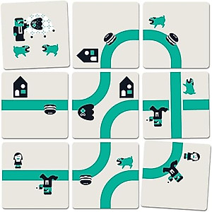 Oink Games Nine Tiles Panic - Fast-Paced Japanese Puzzle Game | Perfect for Stocking Stuffers & Secret Santa Gifts | Ages 7+ | Arrange Tiles to Win