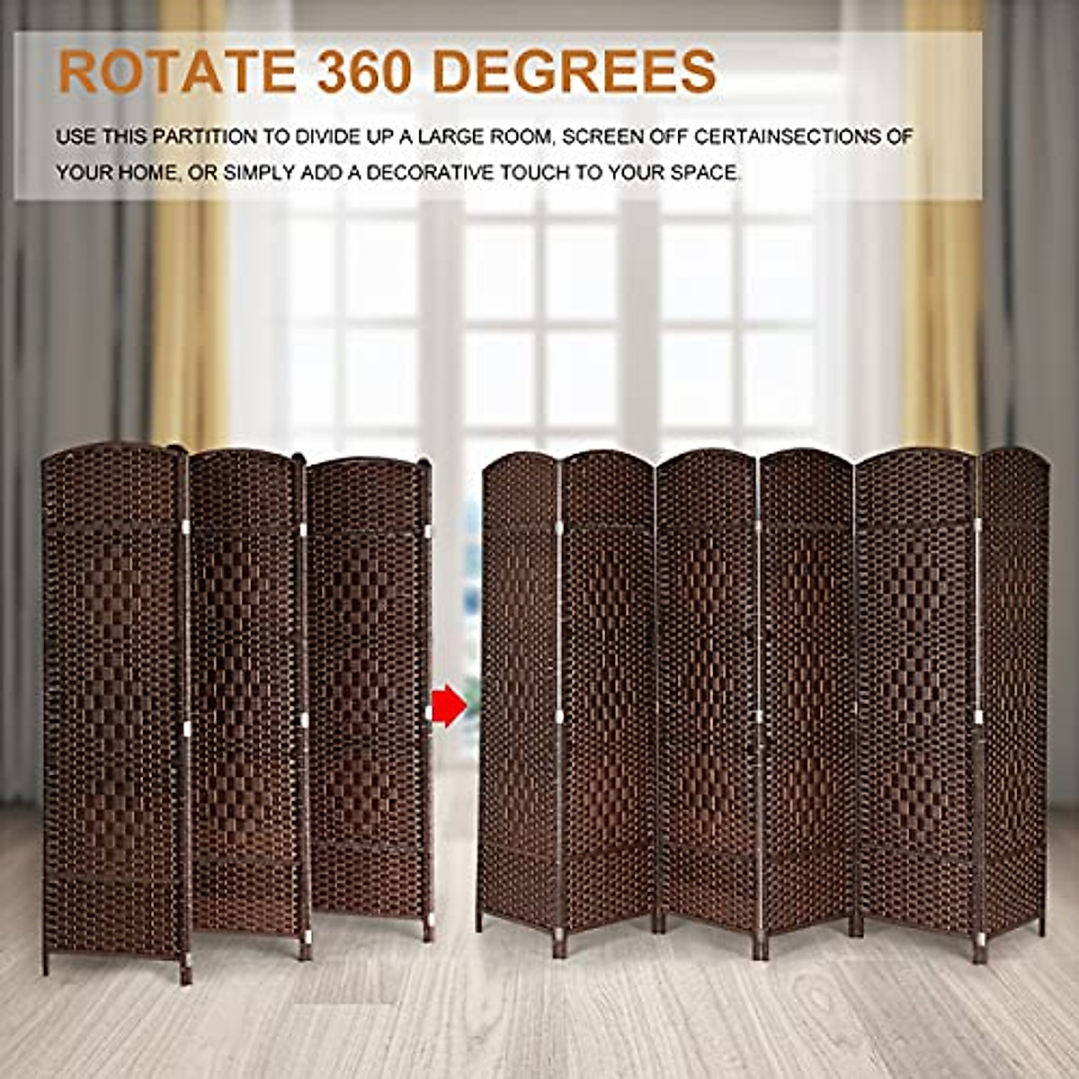 USAStock Beautiful Scenery Decorative Privacy Screen Outdoor Divider 119.29x 70.87 x 0.67 Privacy Screen and Modern Artwork