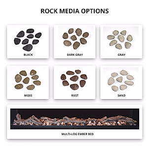 Modern Flames Landscape Series Pro MultiView 3-Sided Wall Mount/Built-In Electric Fireplace (LPM-4416-TH-WTC/LP), 44-Inch, Wireless Thermostat & Full Wall Control